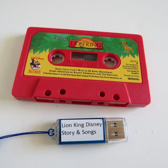 Disney | Media | Disney Lion King Cassette Tape Usb Flash Drive With ...